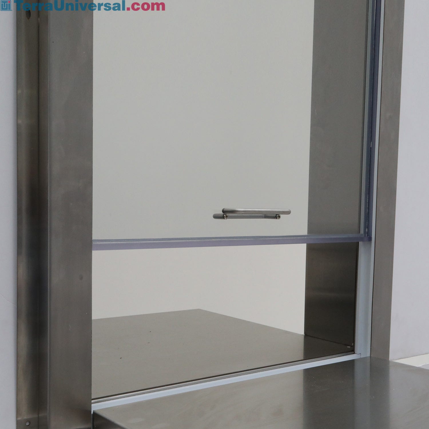 Pass-through Vertical Sliding Convenience Windows